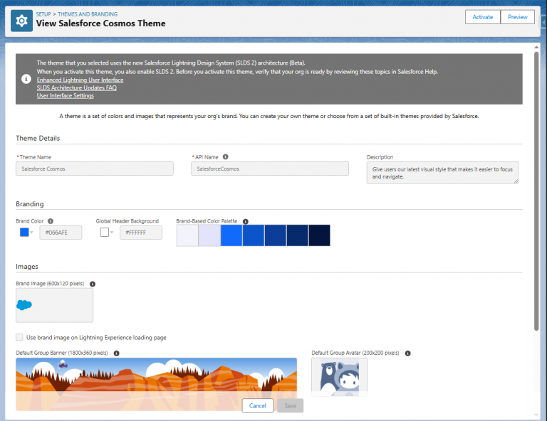SALESFORCE #TIPS - Activate new SLDS 2 theme (Cosmos) - Force Walk ...